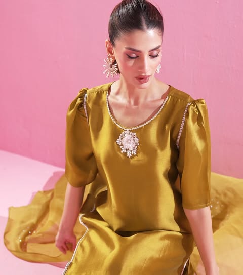 Olive Whimsy Summer 25 – Olive Sheesha Silk 3-Piece Outfit | SZ